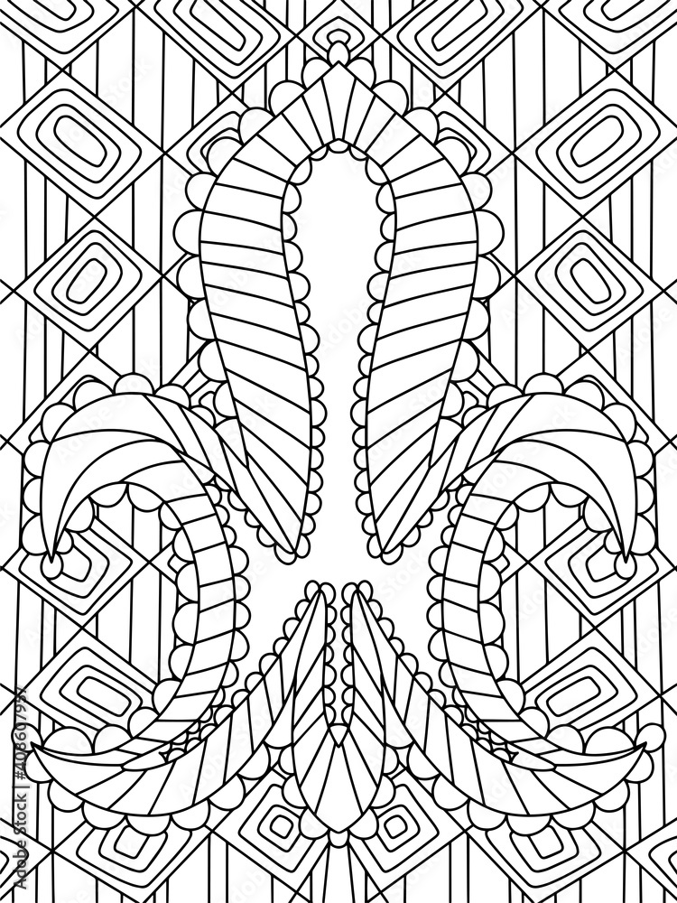 Fleur de lis ornament stock vector illustration. Cartoon Mardi Gras ...