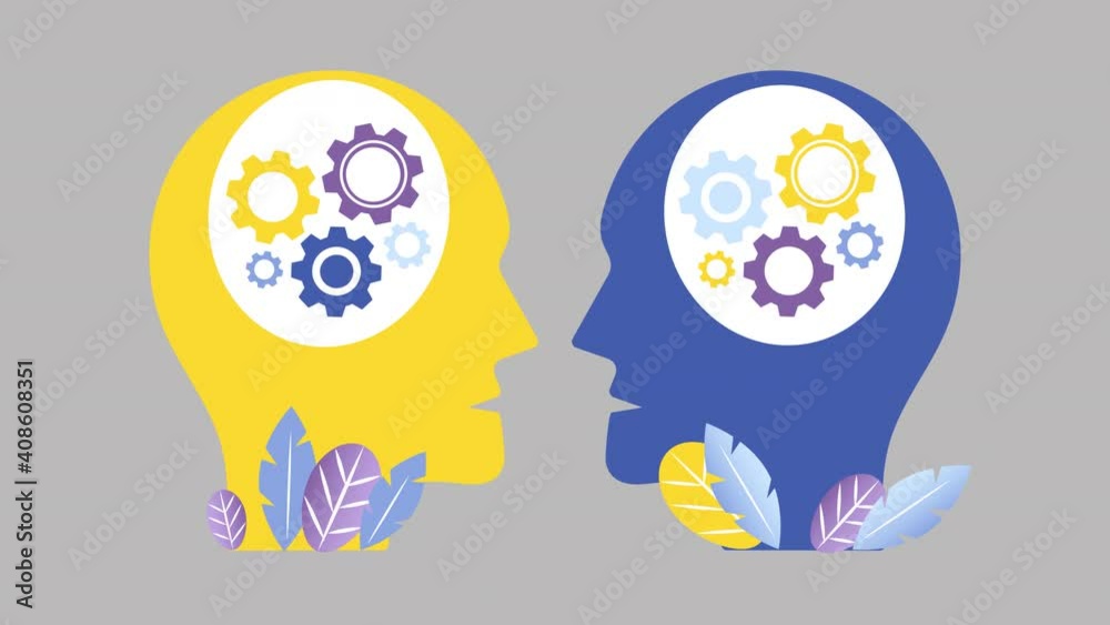 Thought process concept motion graphics. Thought process, thinking ...