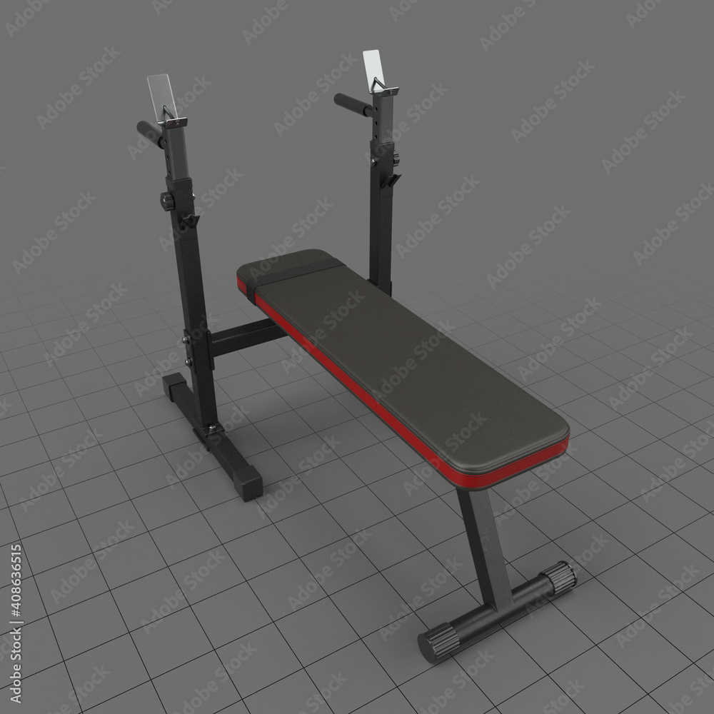 Adjustable weight bench dip station 3D-Stockmedium | Adobe Stock