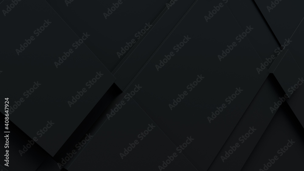 Dark tech background, with a geometric 3D structure. Clean, minimal ...