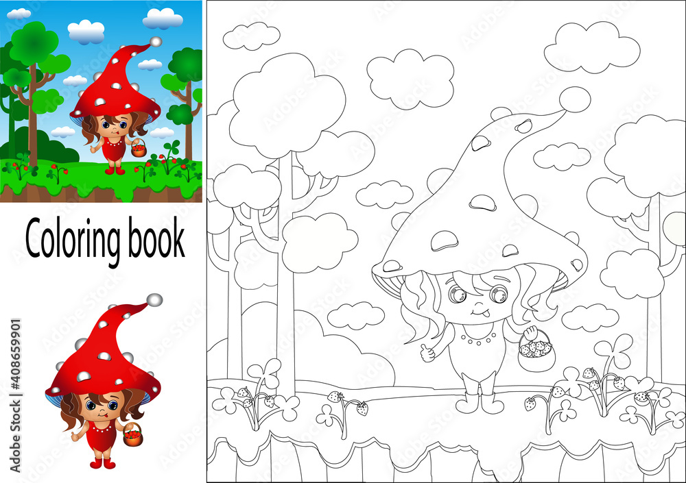 Coloring book Stock Vector | Adobe Stock