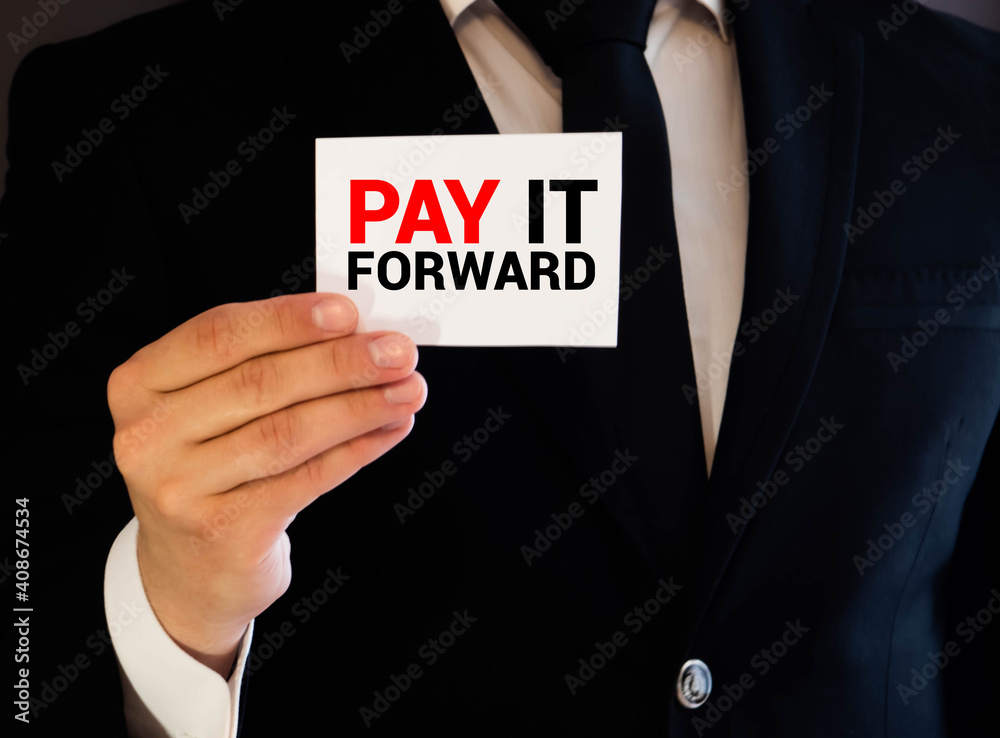 Pay It Forward Business Cards
