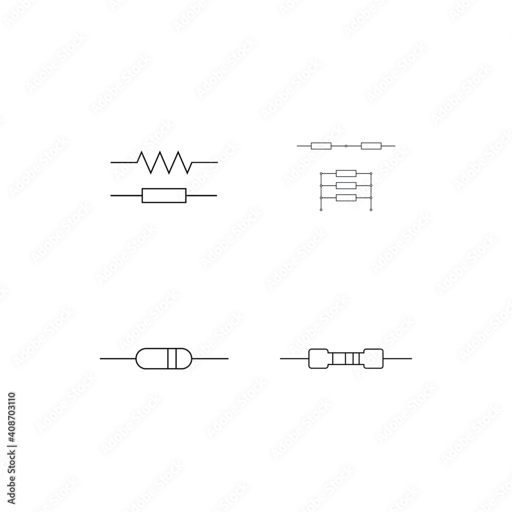 resistor logo Stock Vector | Adobe Stock