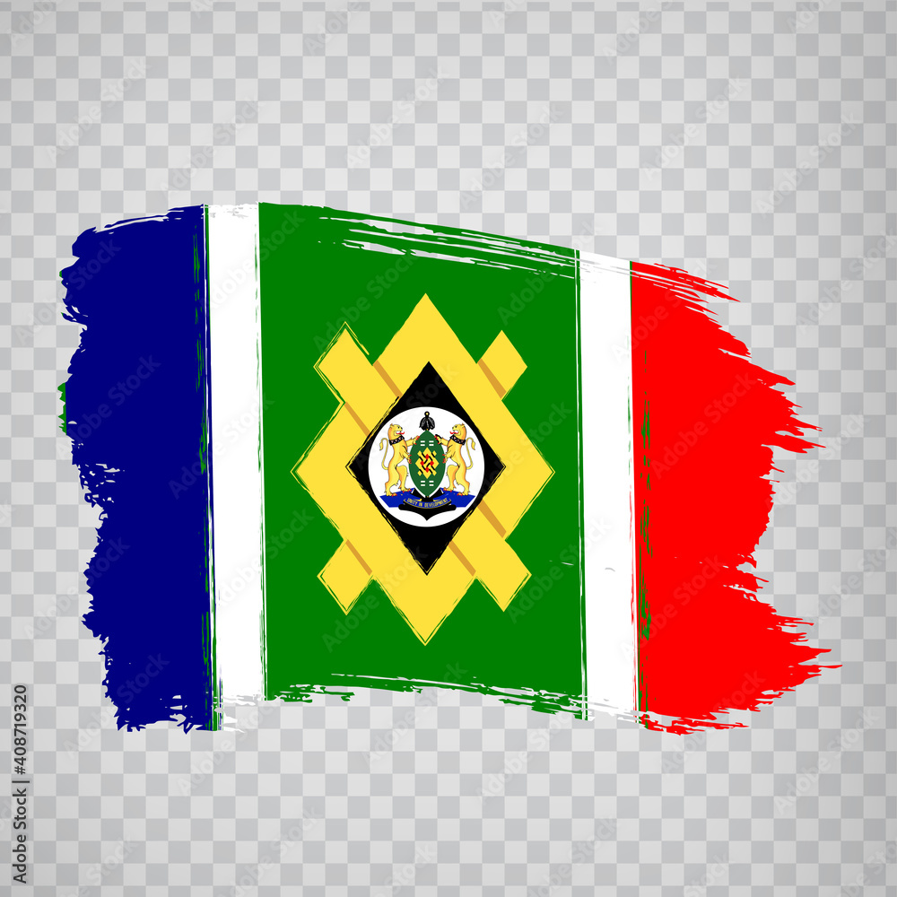 Flag of Johannesburg from brush strokes. South Africa. Flag ...