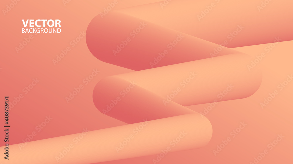 Dynamic line background with soft gradient. Abstract 3d shape design ...
