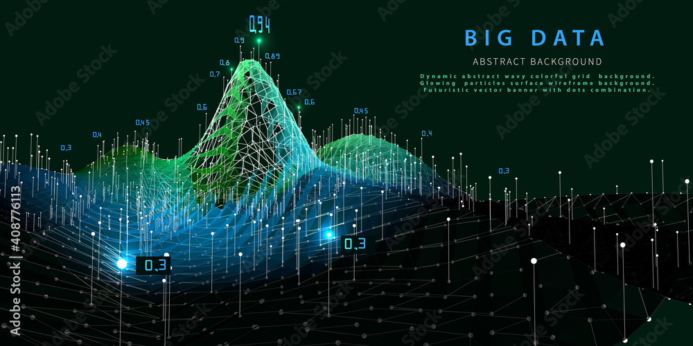 Abstract Analytical Background With Color Grid Analyze Data Analytics Algorithms Data Quantum