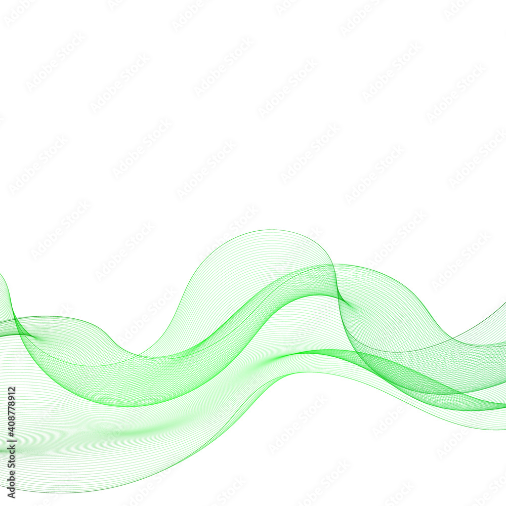 Abstract Green Lines