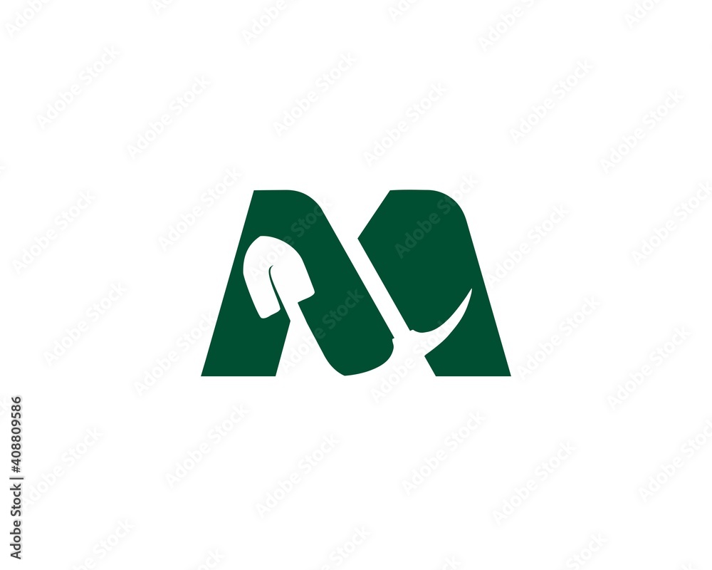combine letter m and mining logo Stock Vector | Adobe Stock