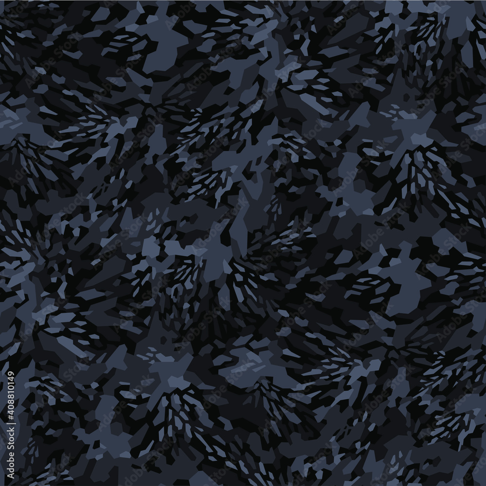 Geometric camouflage texture seamless pattern. Abstract modern military ...