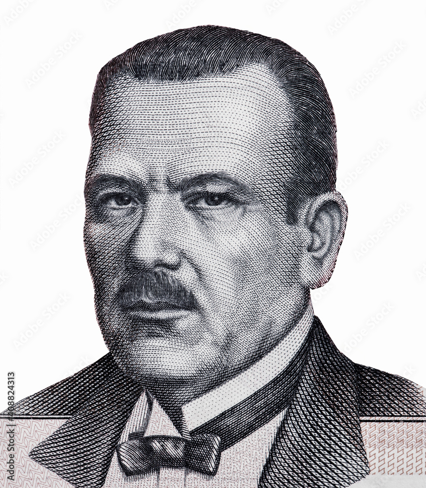General Plutarco Elias Calles. Portrait from Mexico 100000 Pesos 1988 ...