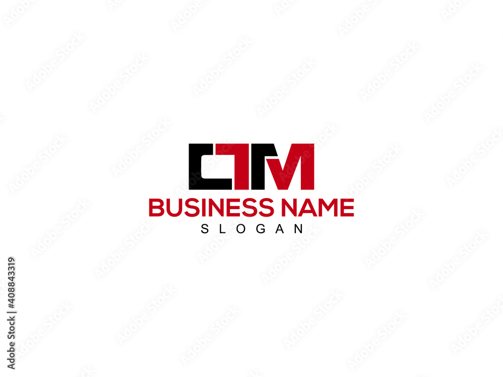 CTM Letter Design For Business Stock Vector | Adobe Stock