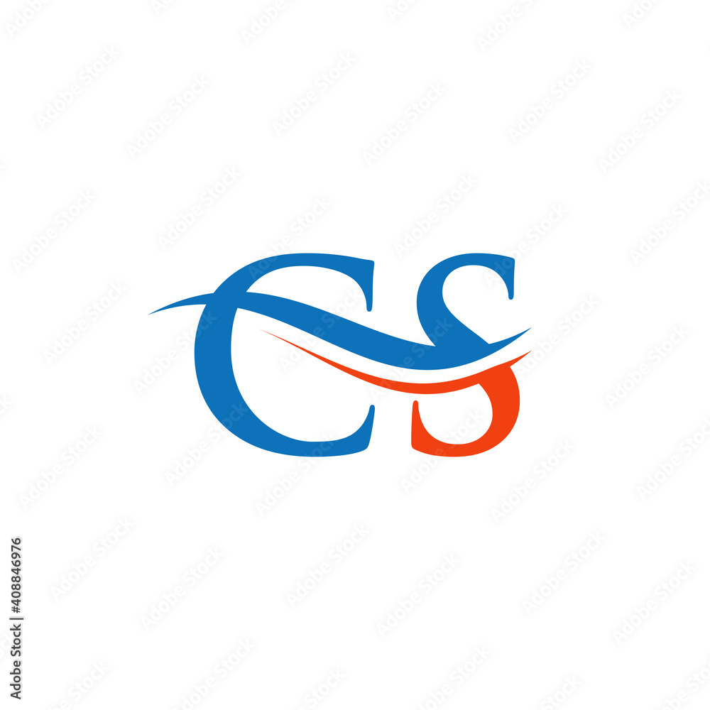 CS Linked Logo for business and company identity. Creative Letter CS ...