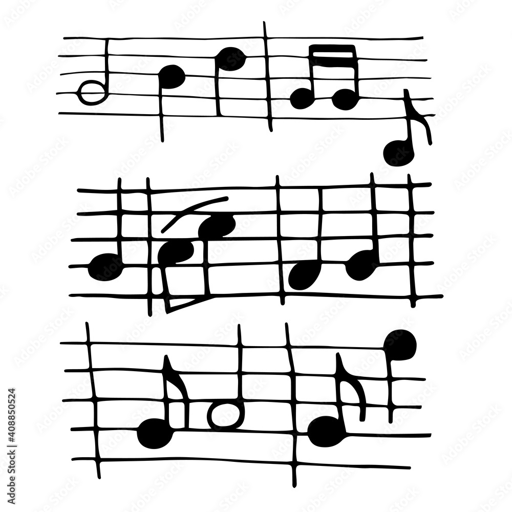 Vector Illustration Of A Note An Object Linear Representation Of A vector-illustration-of-a-note-an-object-linear-representation-of-a