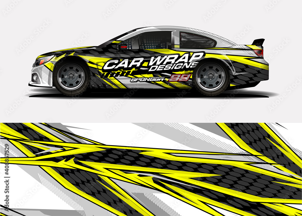 vehicle graphic kit vector. Modern abstract background for car wrap ...