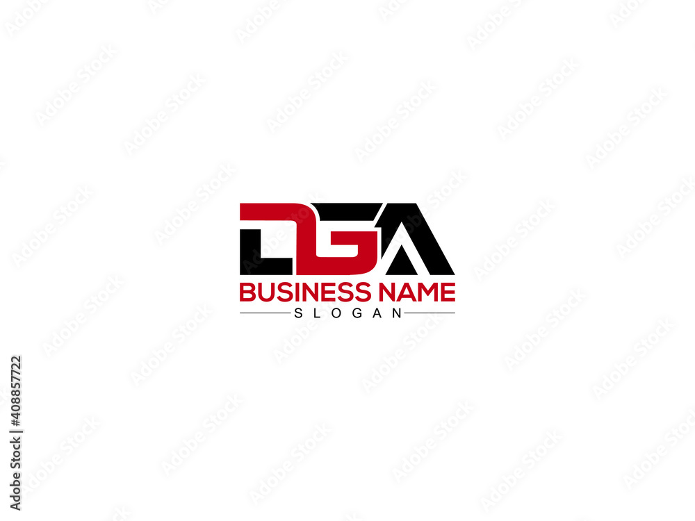 DGA Logo And Illustrations Design For Business Stock Vector | Adobe Stock