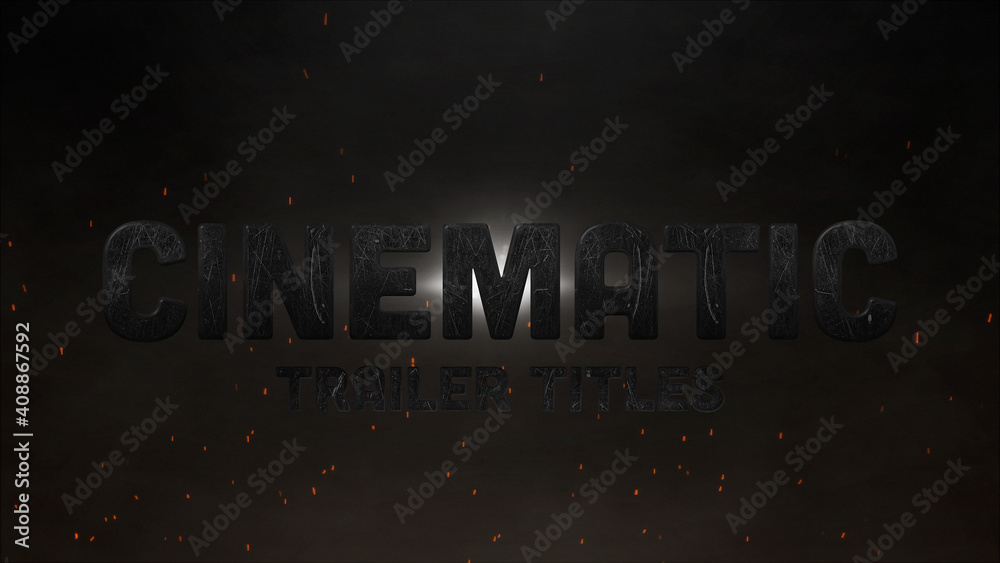 Cinematic Trailer Titles Stock Template | Adobe Stock