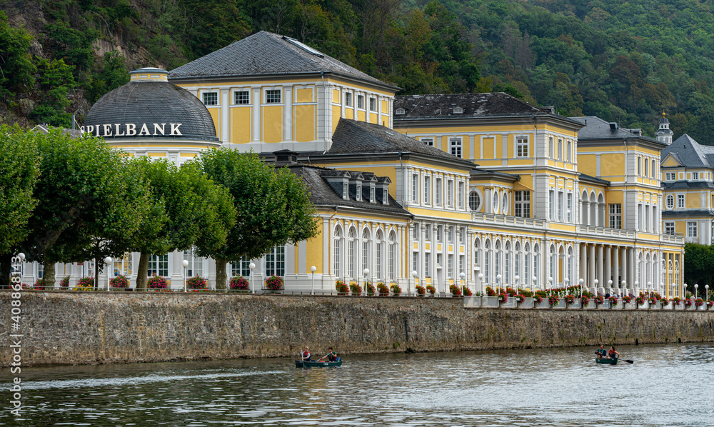 the spa house with the thermal bath in the german spa town bad ems ...
