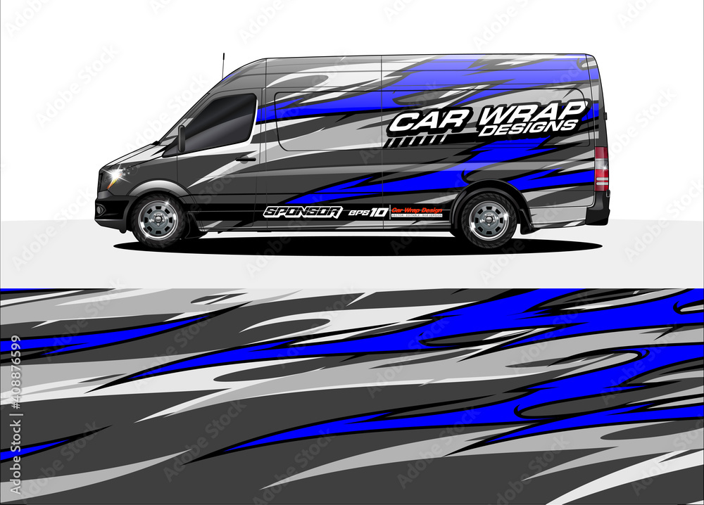 vehicle graphic kit vector. Modern abstract background for car wrap ...