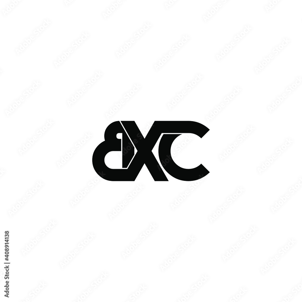 bxc letter original monogram logo design Stock Vector | Adobe Stock
