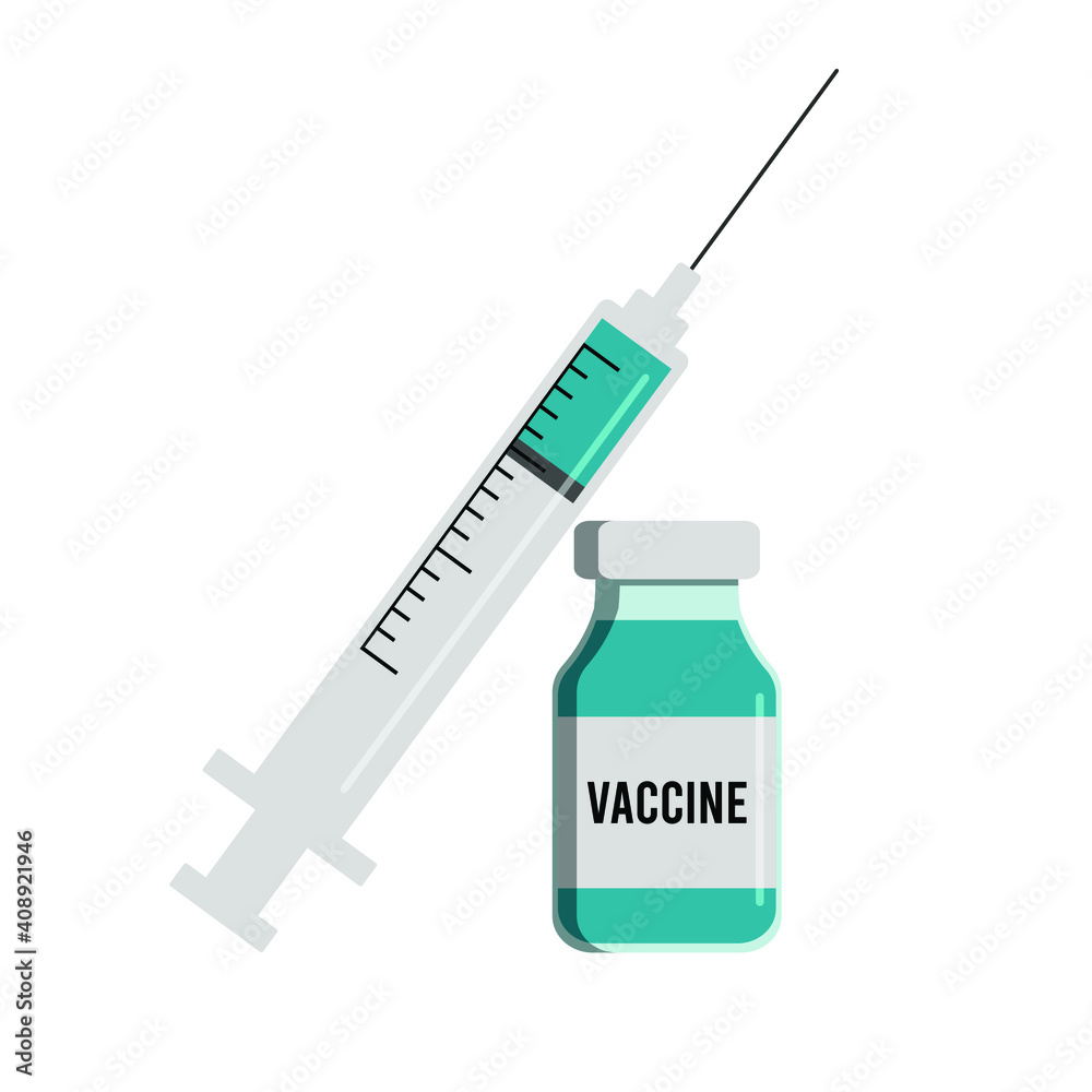 disposable syringe with needle. Coronavirus vaccine injection ...