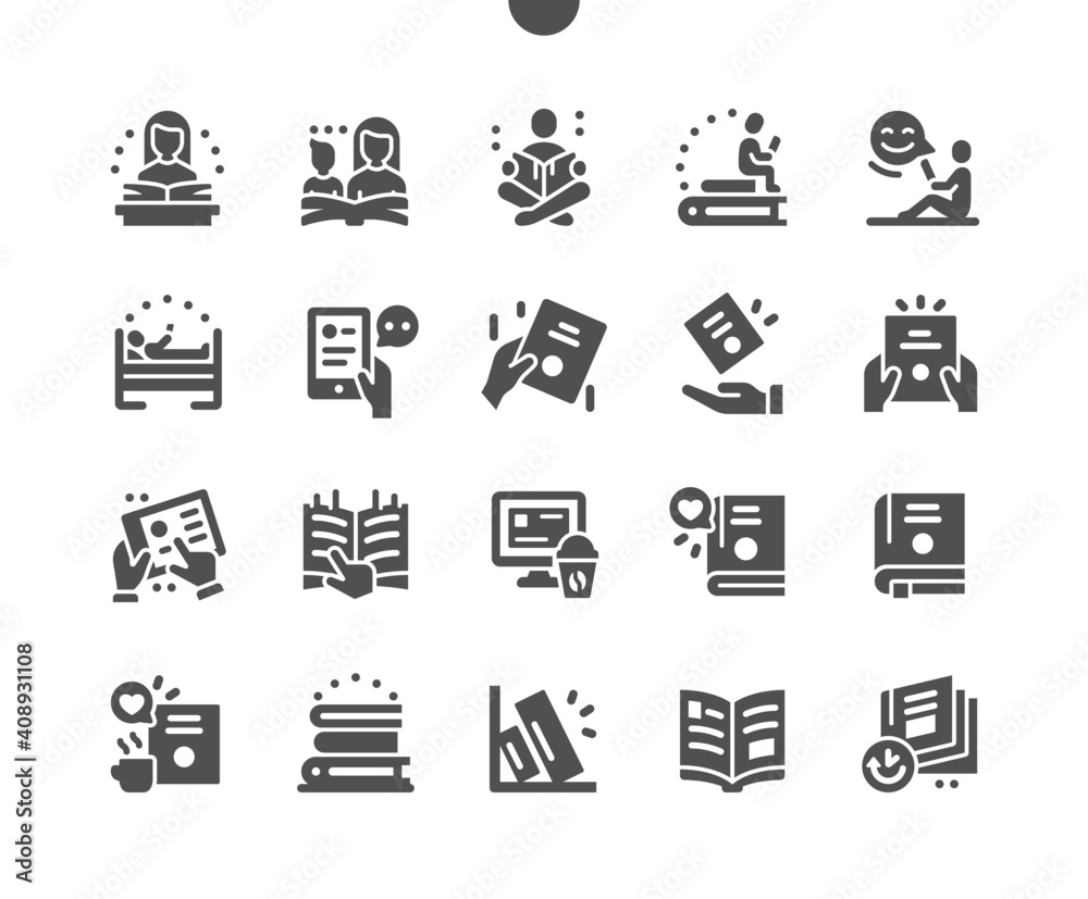 Vetor de Book and reading. Electronic book on computer. Library. Reader ...