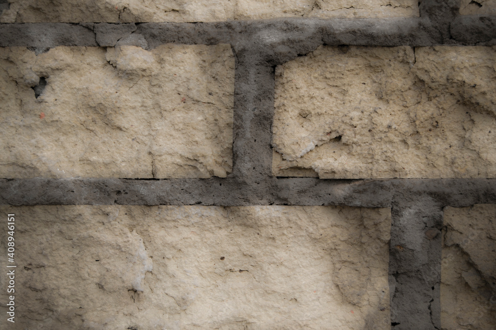 texture of old colorless brick Stock Photo | Adobe Stock