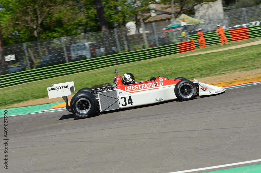Imola, 21 April 2018: Fletcher Henry GB run with historic 1976 F1 car ...