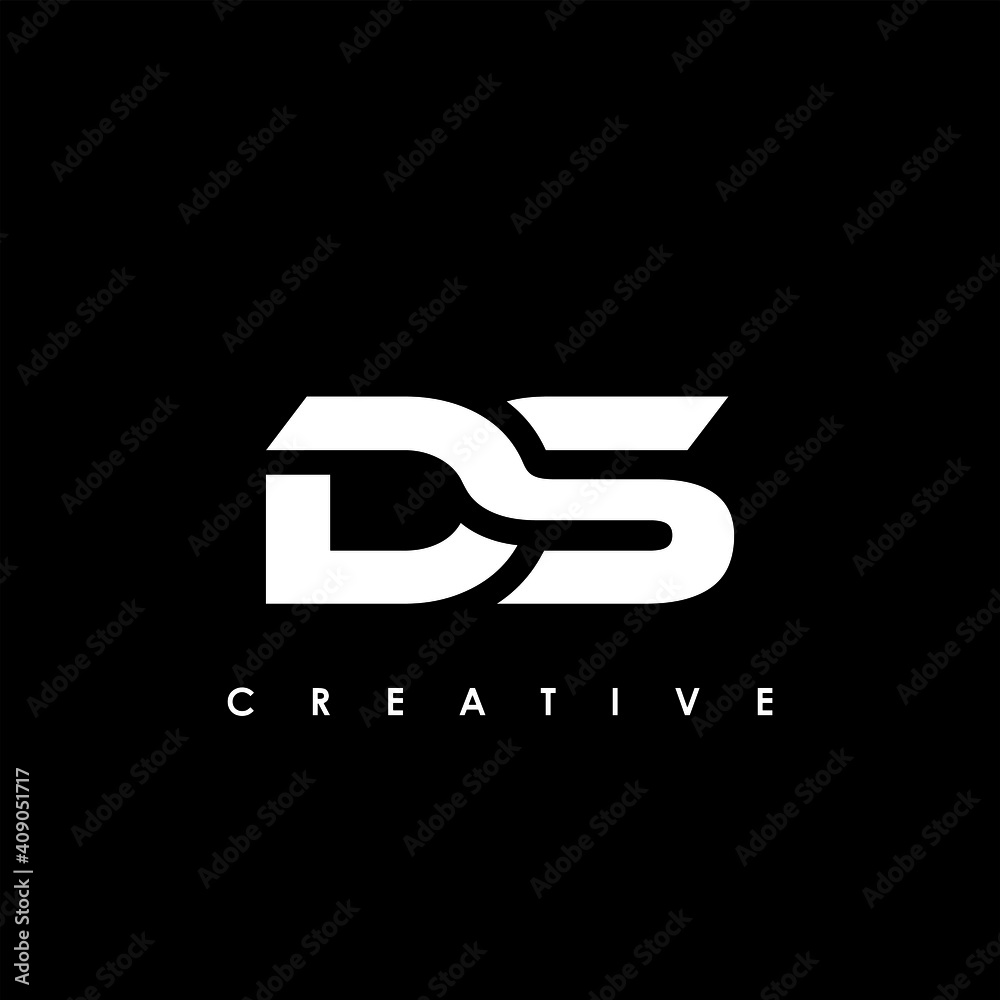 DS Letter Initial Logo Design Template Vector Illustration Stock Vector ...