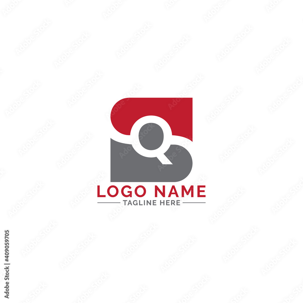 SQ letter logo design vector template Stock Vector | Adobe Stock