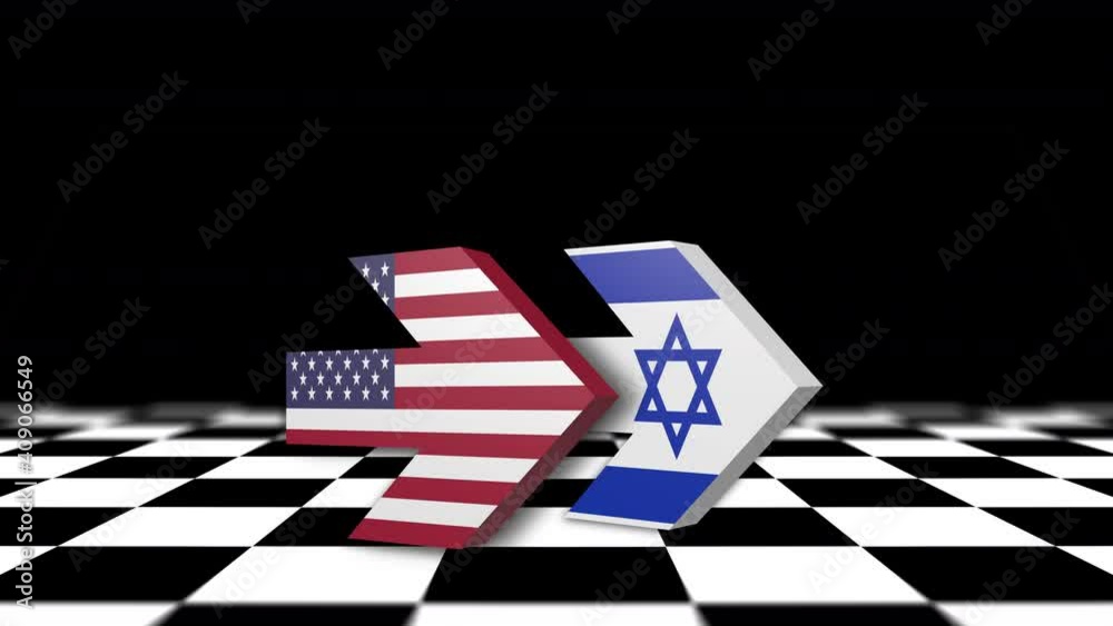 International political communication concept in 3D rendering: The USA ...