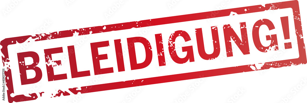 roter Stempel Beleidigung Stock Vector | Adobe Stock