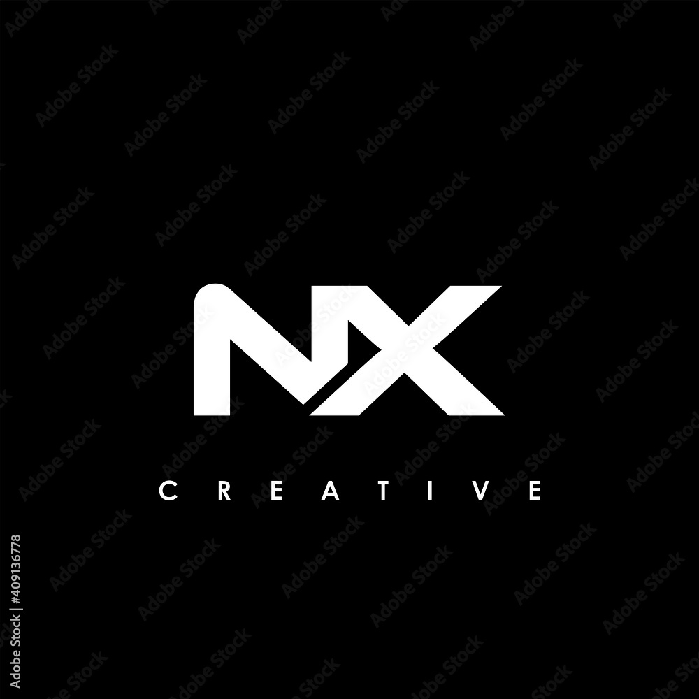 NX Letter Initial Logo Design Template Vector Illustration Stock Vector ...