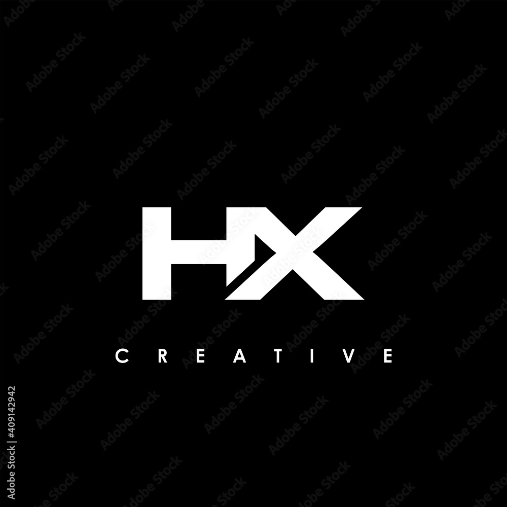 HX Letter Initial Logo Design Template Vector Illustration Stock Vector ...