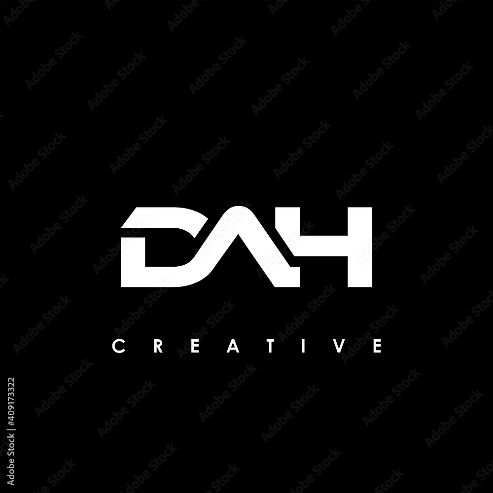 DAH Letter Initial Logo Design Template Vector Illustration Stock ...