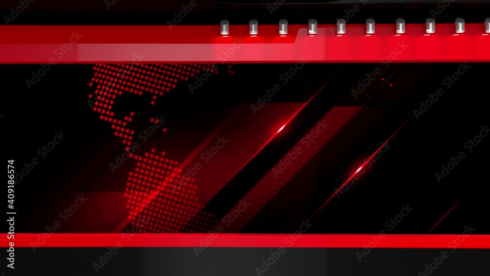 Tv studio. News room. Studio Background. Red. Newsroom bakground ...
