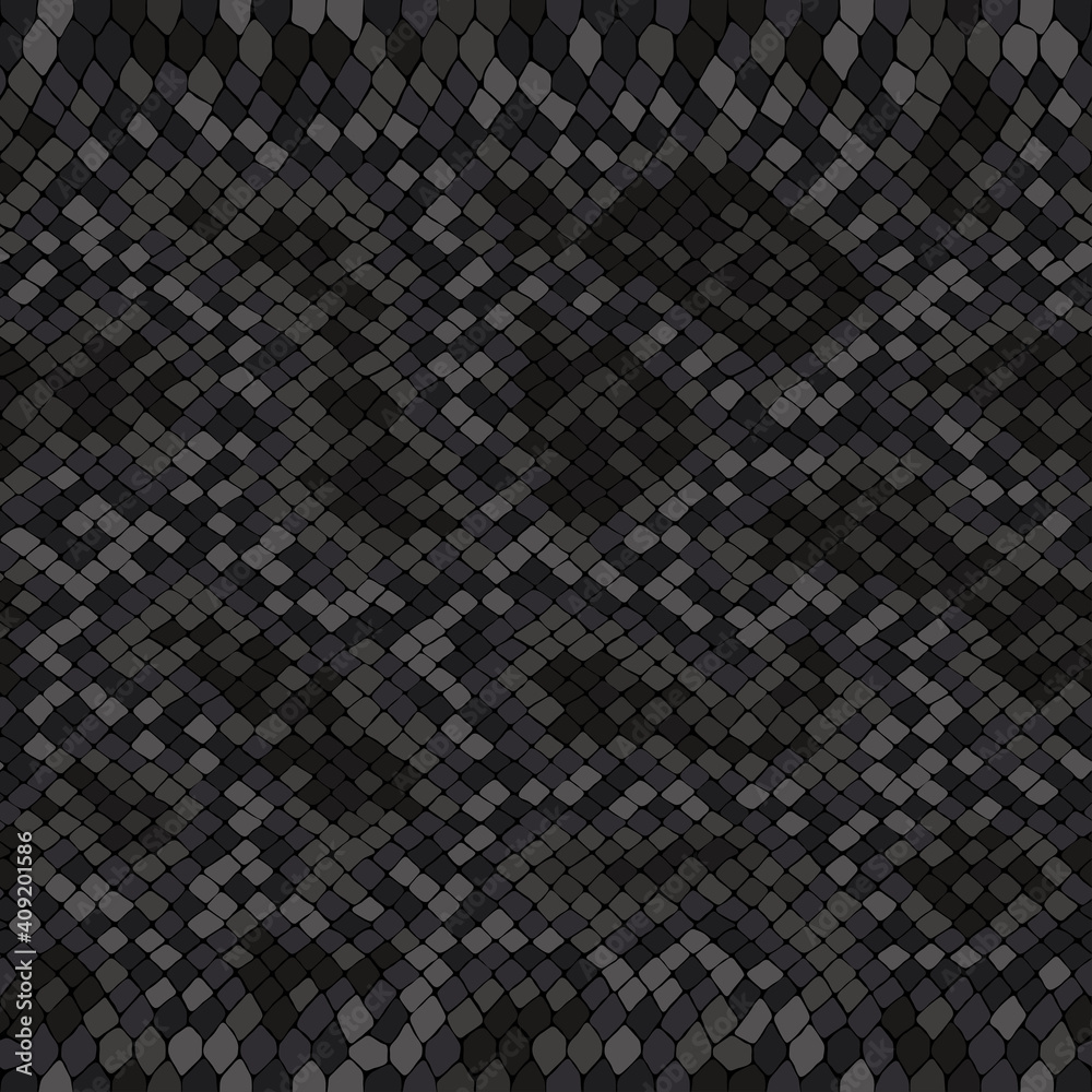Snake skin pattern. Black viper, drawing on the skin. Reptile surface ...