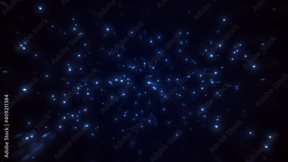 Starburst Fx Background With Shining Particles Loop/ 4k animation of an ...