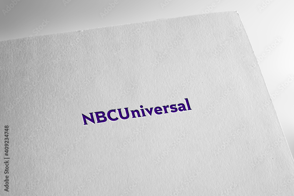 NBC Universal logo editorial illustrative, on screen Stock Photo ...