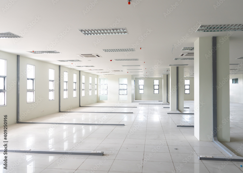 Residential space nobody. The space inside the building is empty. Empty ...