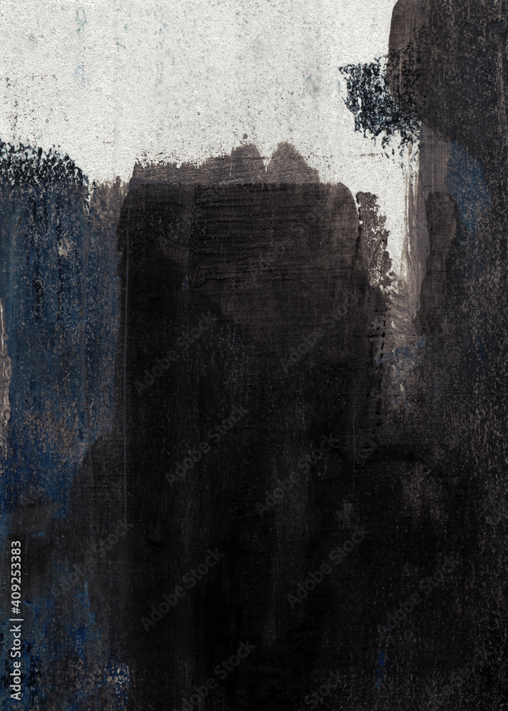 Abstract artwork. Dark hand painted texture. Versatile backdrop can ...