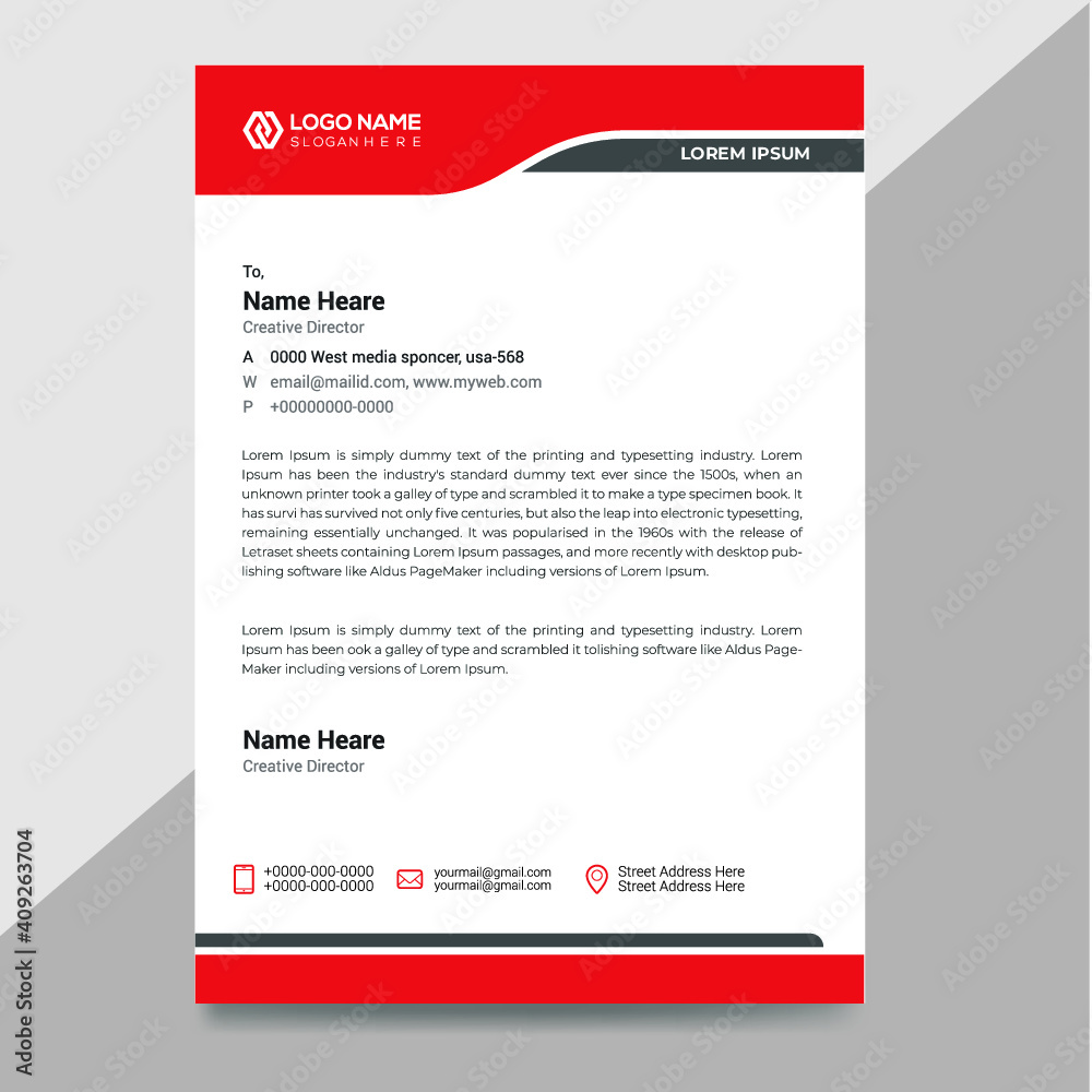 Creative Modern, Business Card, Letterhead Design Template Stationery ...