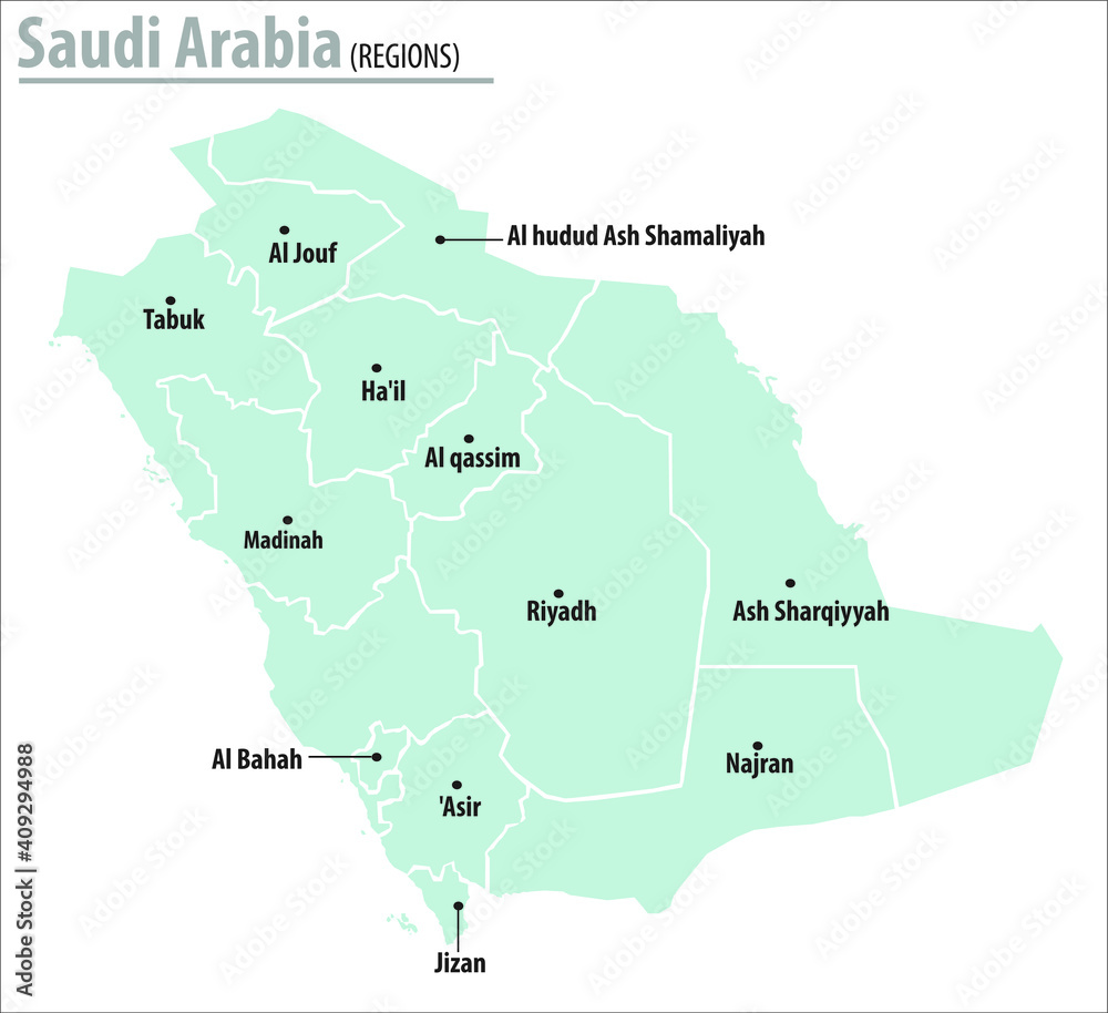 saudi arabia map illustration vector detailed saudi arabia map with ...
