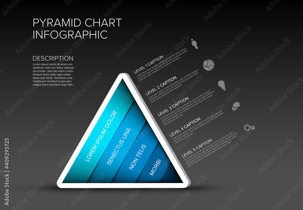 Layers Pyramid Infographic Layout Stock Template | Adobe Stock