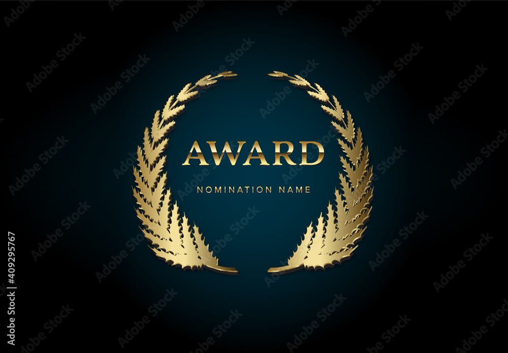Golden Award Emblem Layout Stock Template | Adobe Stock