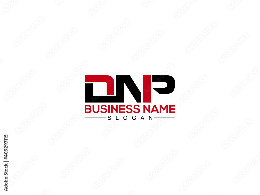DNP Logo And Illustrations Design For Business Stock Vector | Adobe Stock