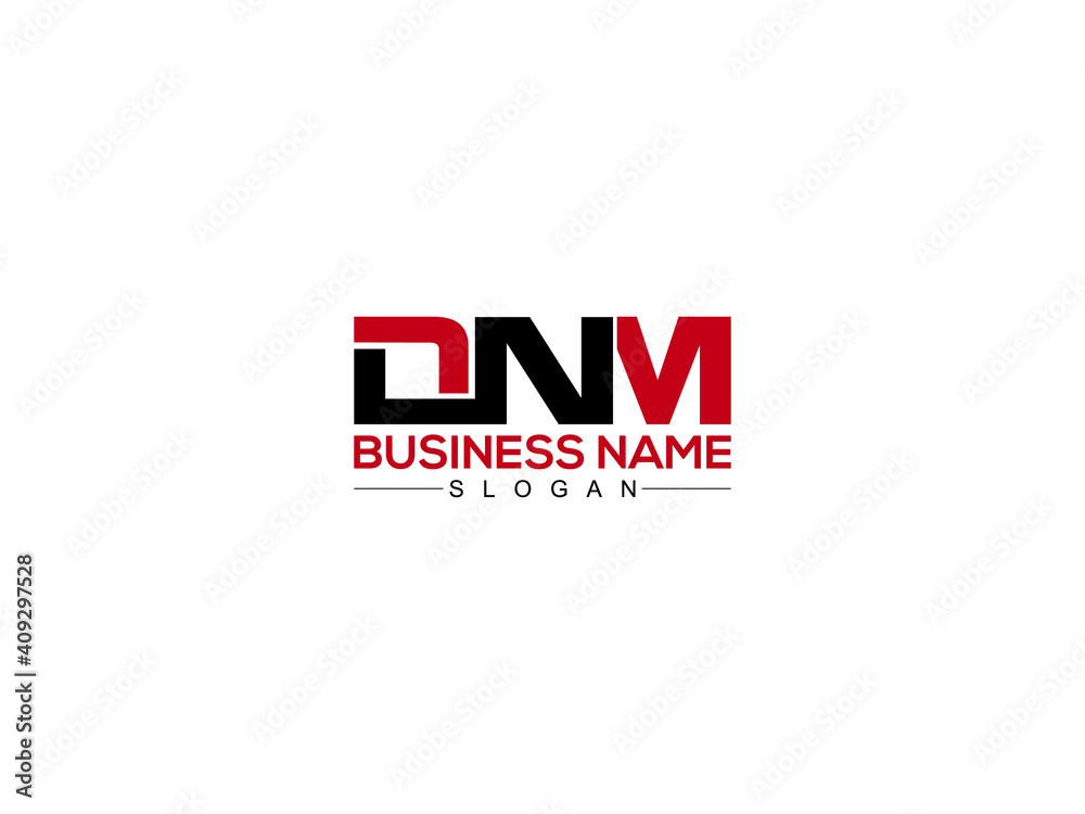 DNM Logo And Illustrations Design For Business Stock Vector | Adobe Stock