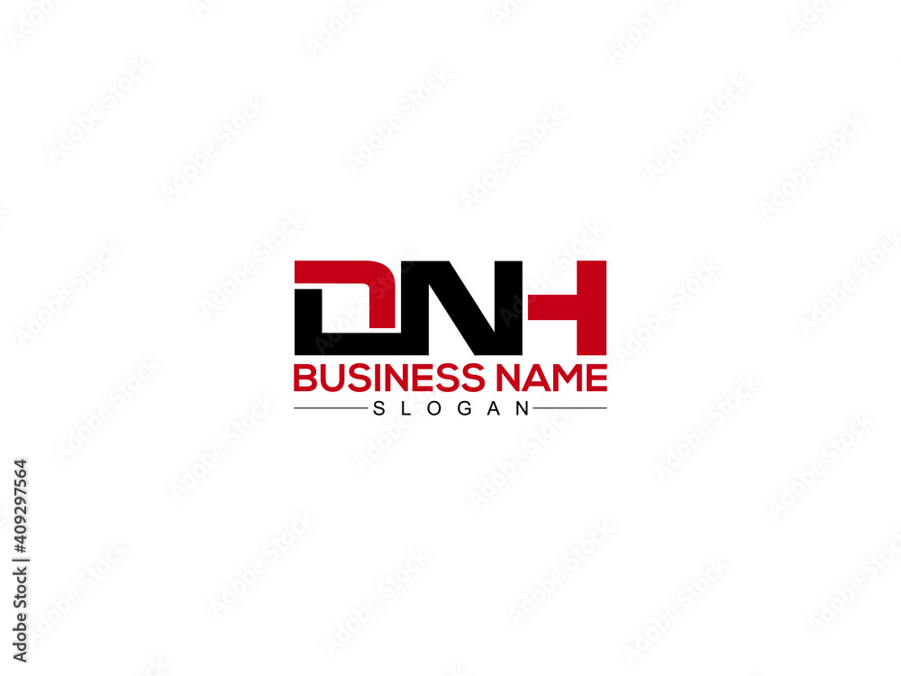 DNH Logo And Illustrations Design For Business Stock Vector | Adobe Stock