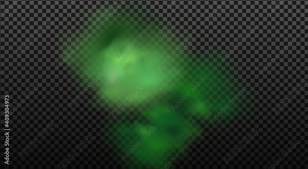 Green stink bad smell, smoke or poison gases,chemical toxic vapour ...