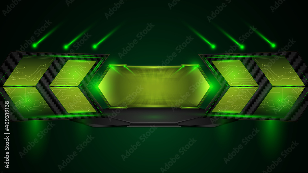 hi tech gaming futuristic sci fi concept stage design background eps 10 ...