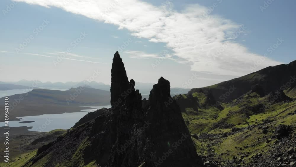 Rare footage of the Isle of Skye's geological treasure, the Old Man of ...